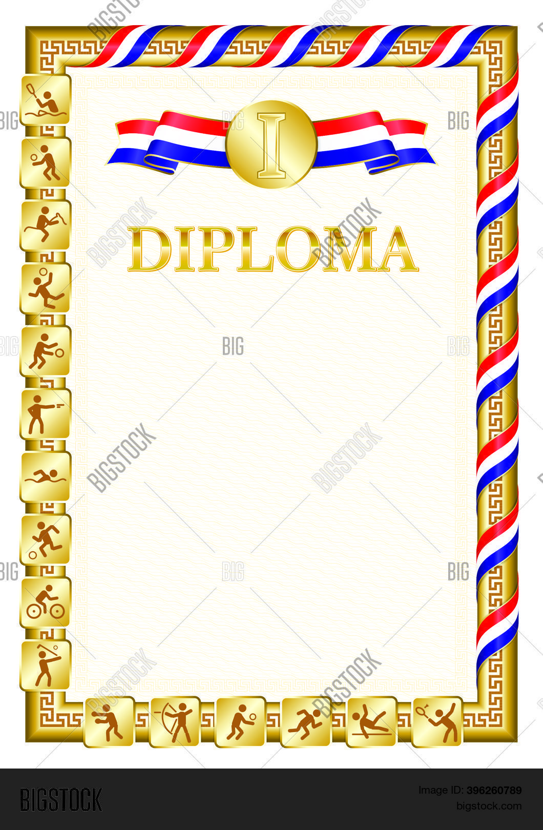 Vertical Diploma Vector & Photo (Free Trial) | Bigstock