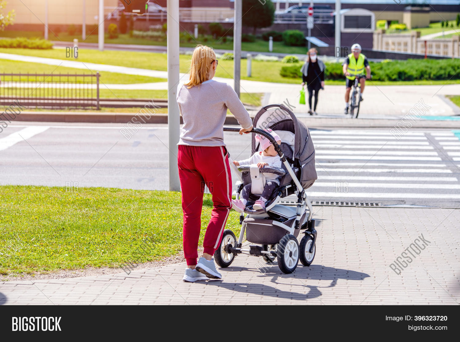 Mother Wheeling Pram Image & Photo (Free Trial) | Bigstock