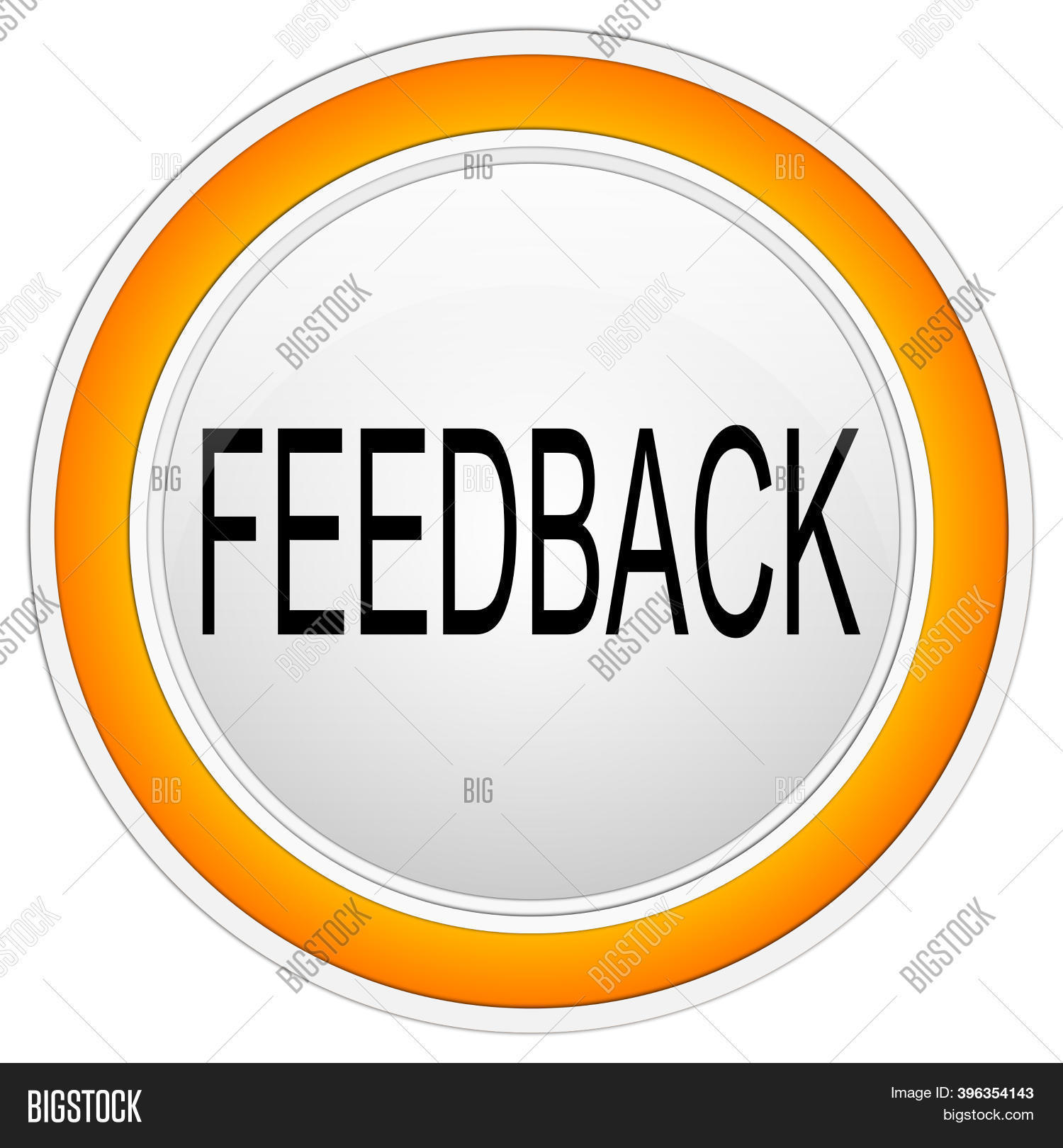 Orange Feedback Button Image & Photo (Free Trial) | Bigstock