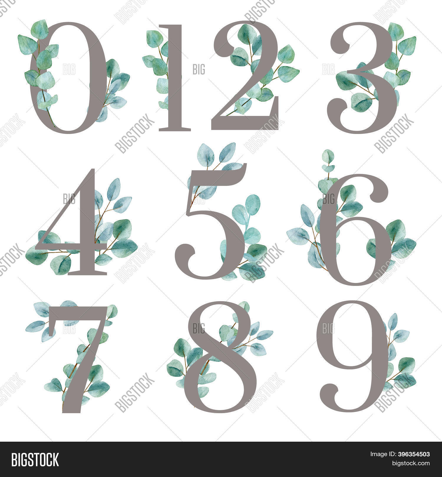 Numbers Decorated Image & Photo (Free Trial) | Bigstock