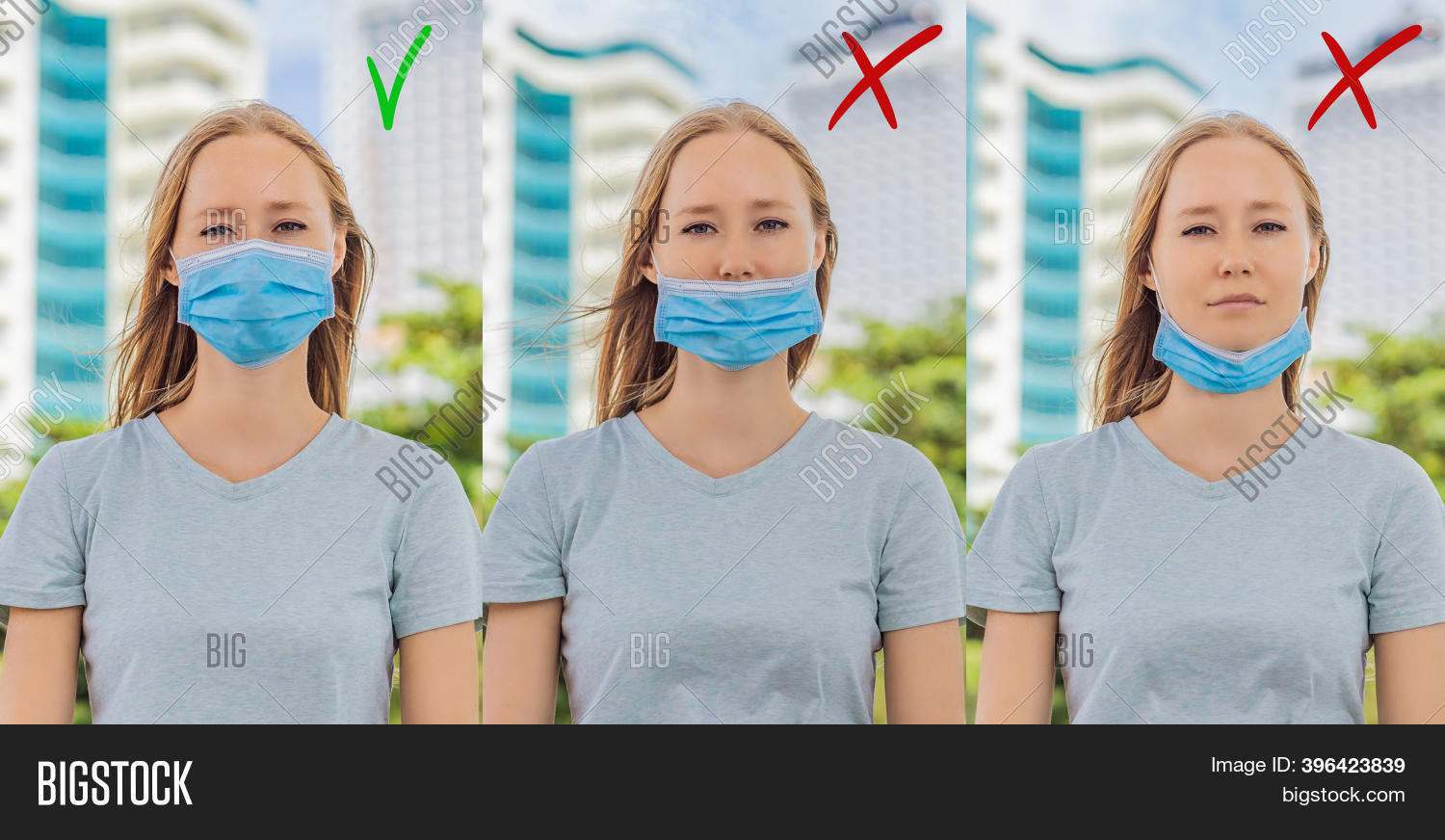 How Wear Mask. Wrong Image & Photo (Free Trial) | Bigstock