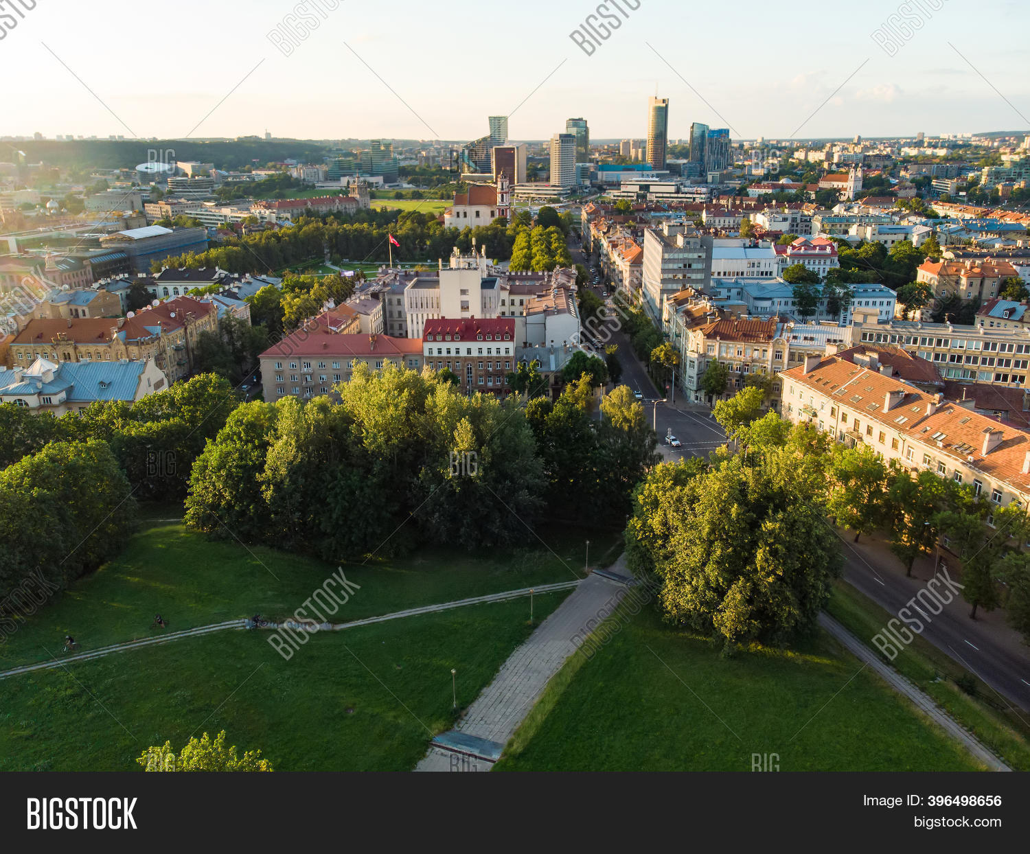 Aerial View Vilnius Image & Photo (Free Trial) | Bigstock