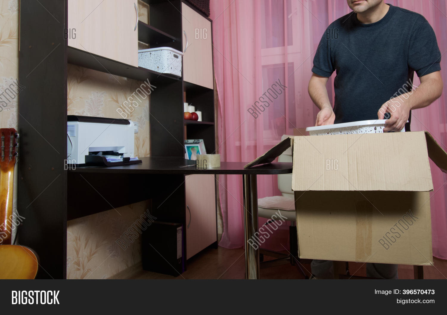 Man Takes Boxes Off Image & Photo (Free Trial) | Bigstock