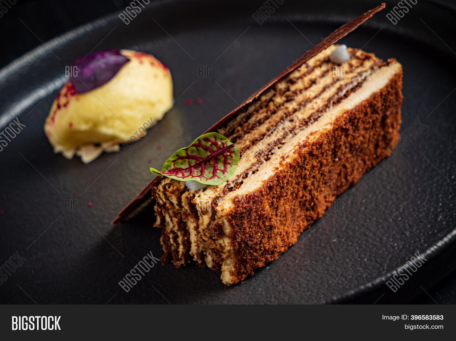 Luxury Pastry On Black Image & Photo (Free Trial) | Bigstock