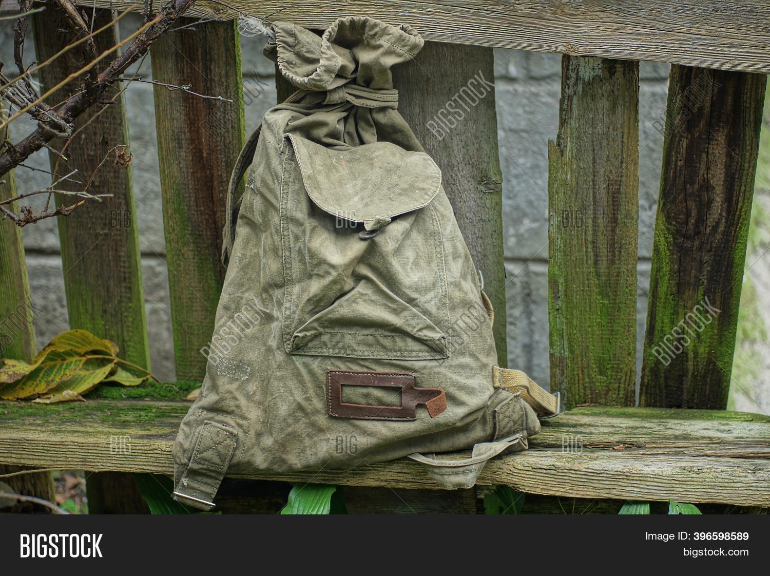 One Old Army Backpack Image & Photo (Free Trial) | Bigstock