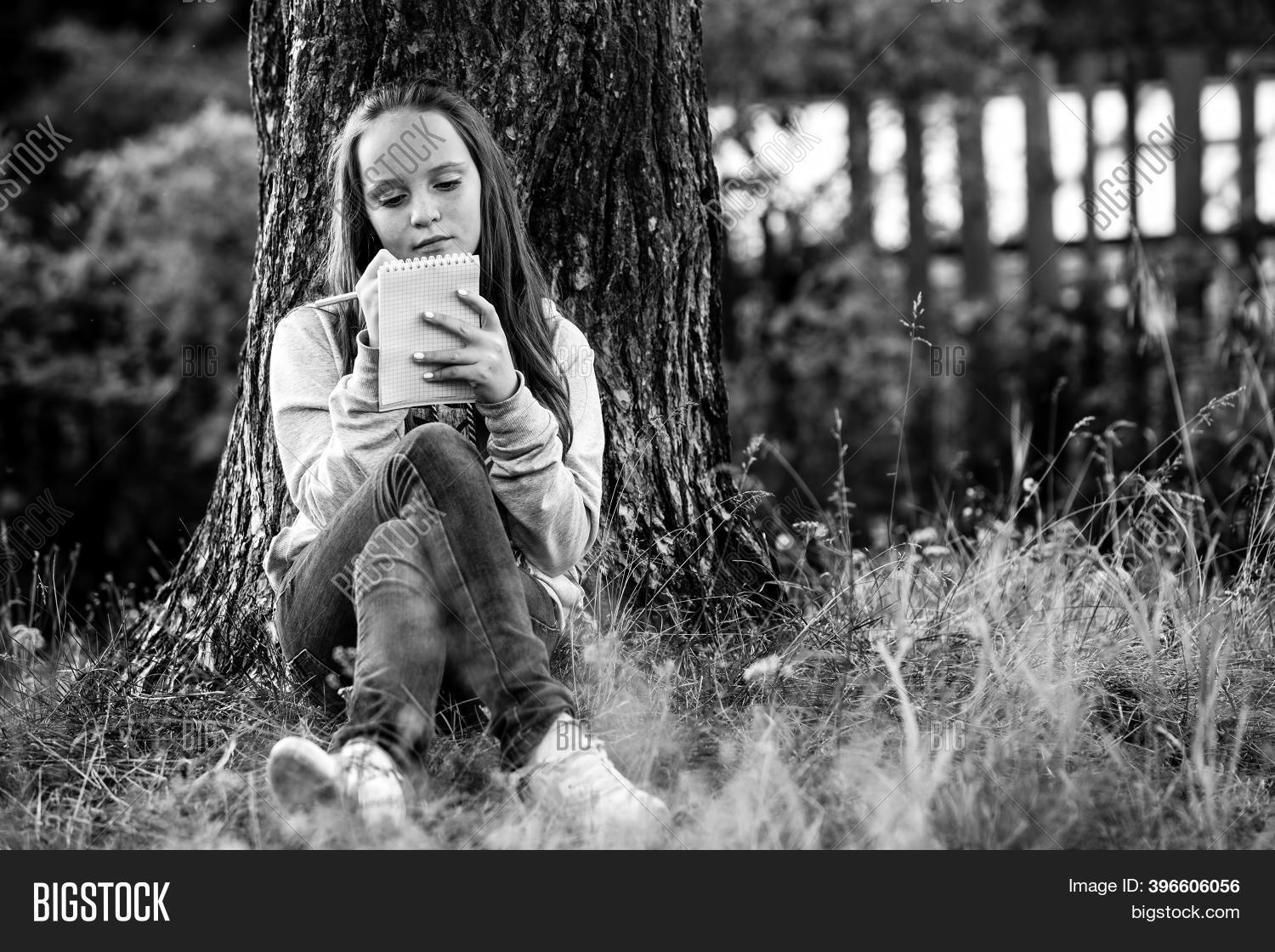 Teen Girl Writing Image & Photo (Free Trial) | Bigstock