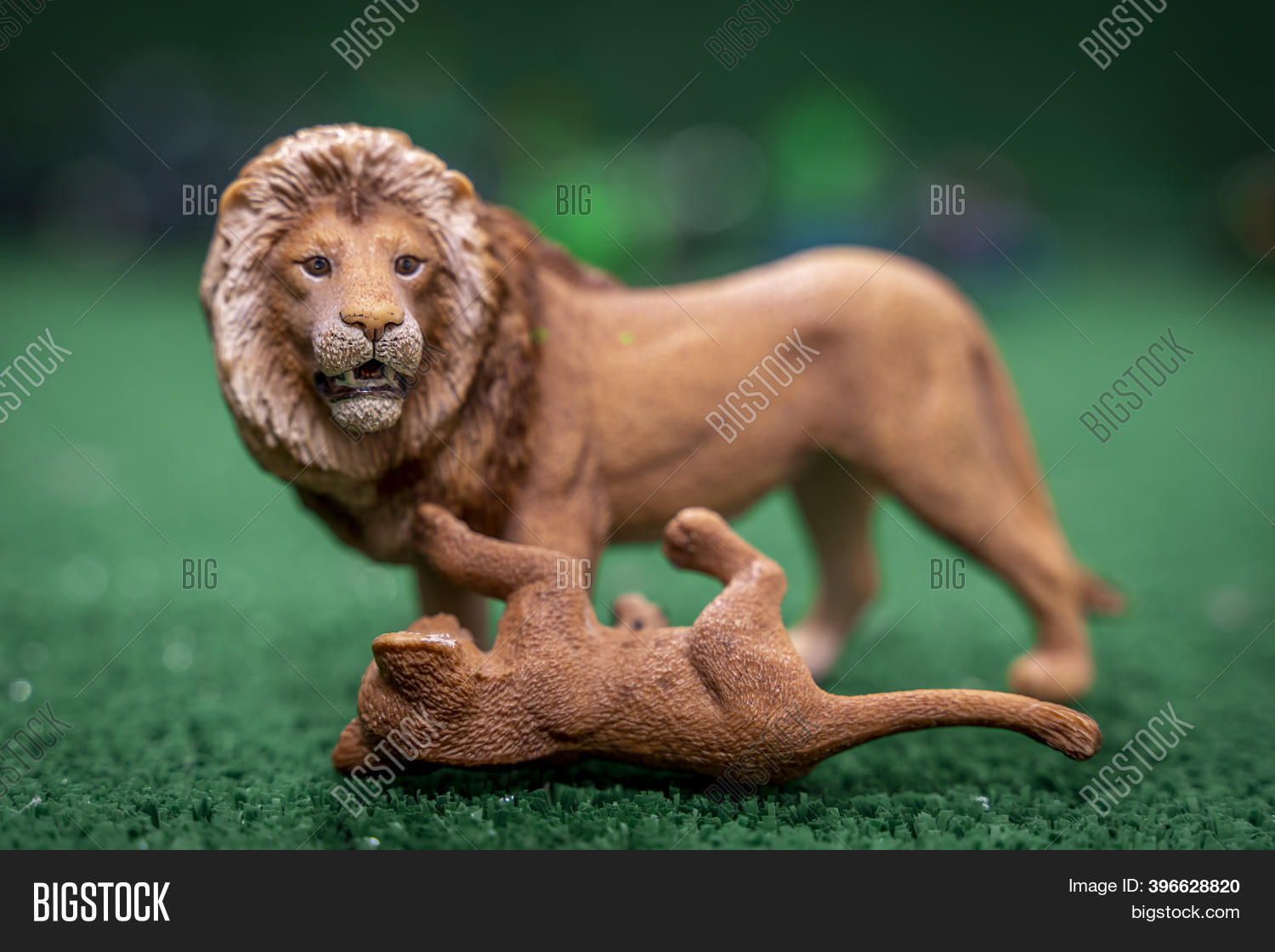 Plastic Figurines Lion Image & Photo (Free Trial) | Bigstock