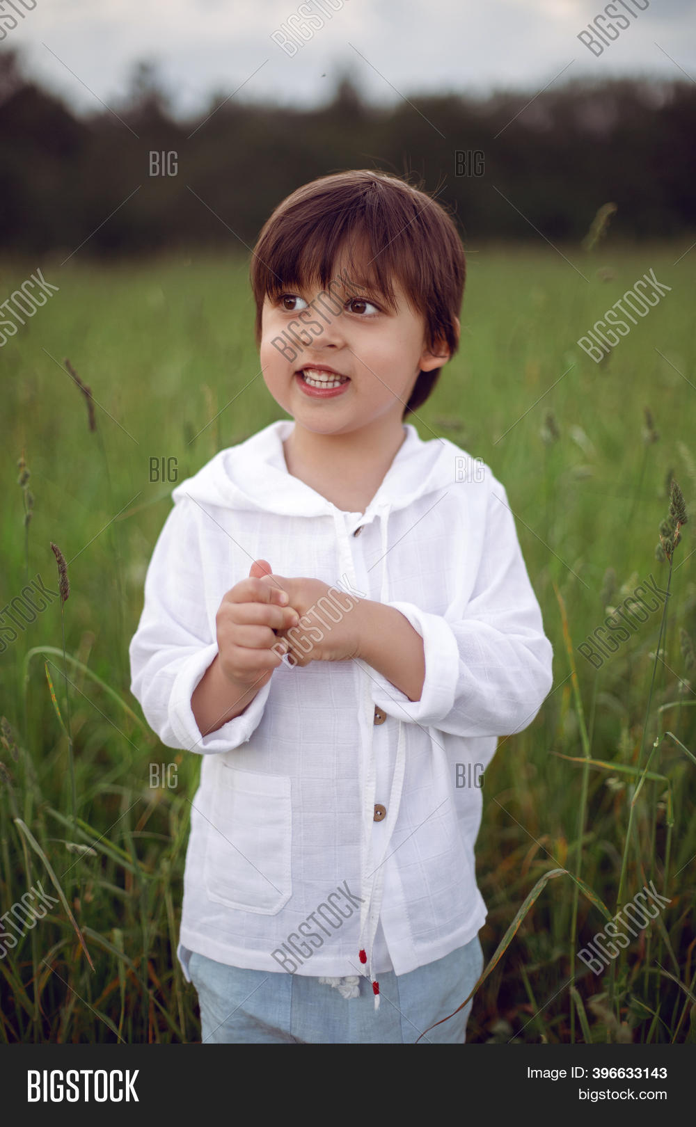 Boy Child Green Field Image & Photo (Free Trial) | Bigstock