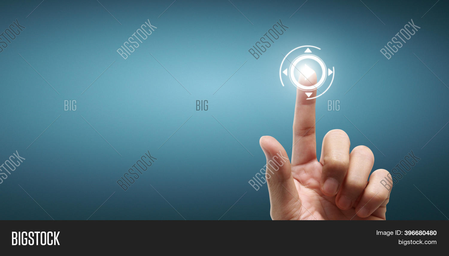 Hands Touching Button Image & Photo (Free Trial) | Bigstock