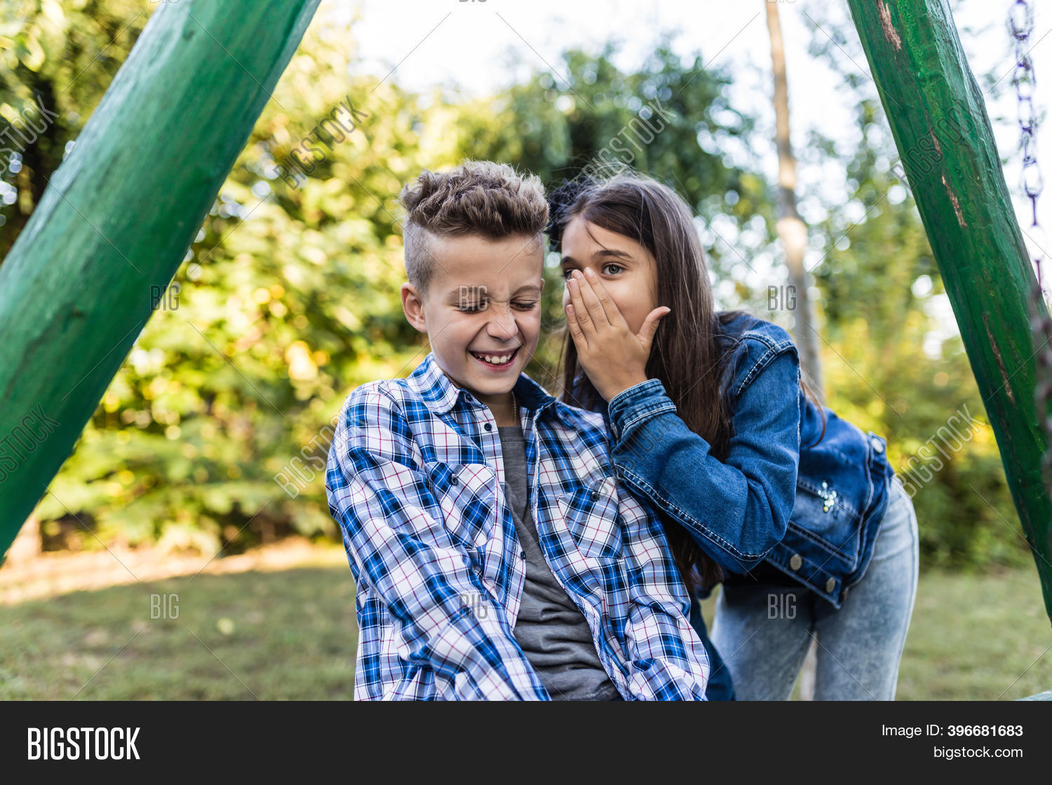 Close Two Happy Little Image & Photo (Free Trial) | Bigstock