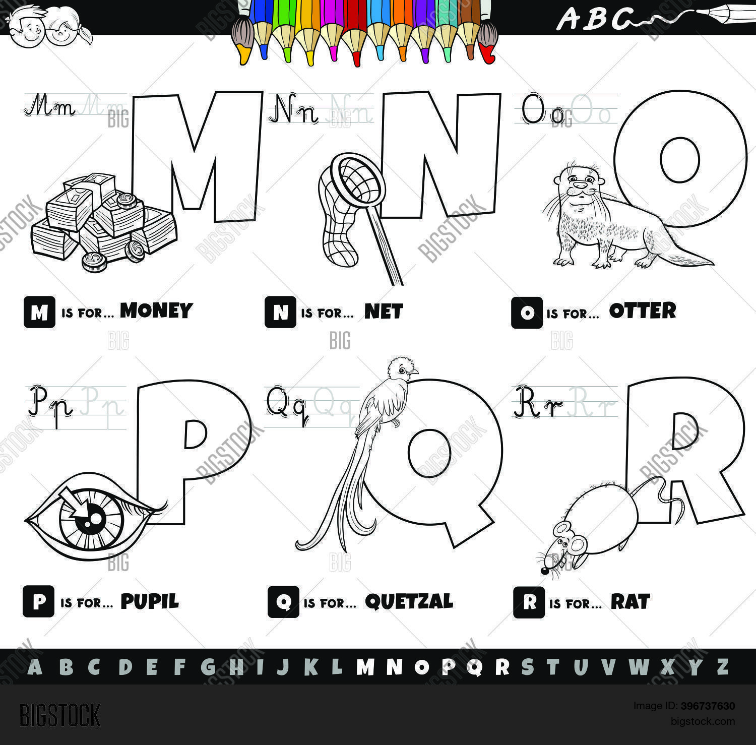 Black White Cartoon Vector & Photo (Free Trial) | Bigstock