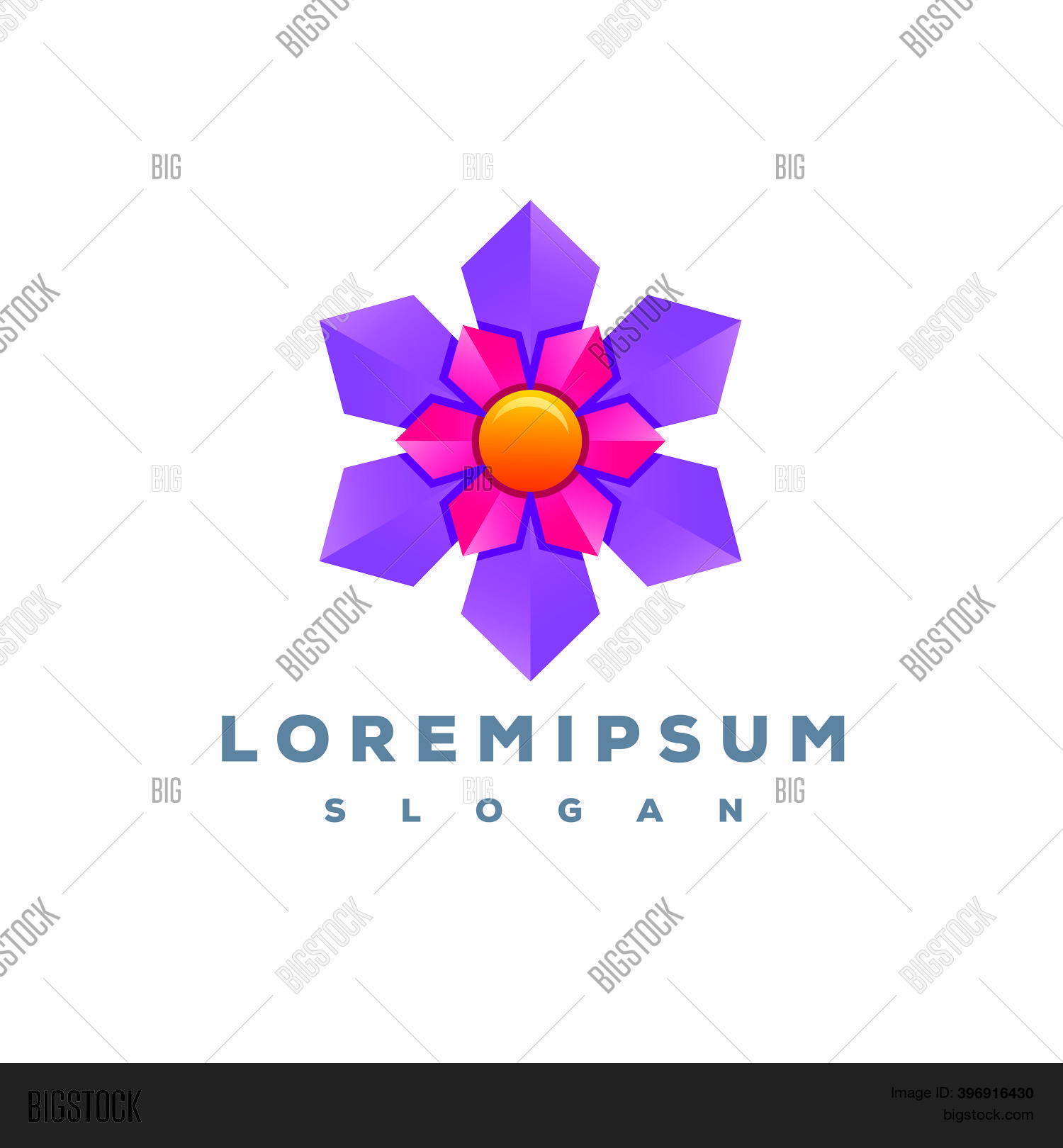 Color Flower Logo Vector & Photo (Free Trial) | Bigstock