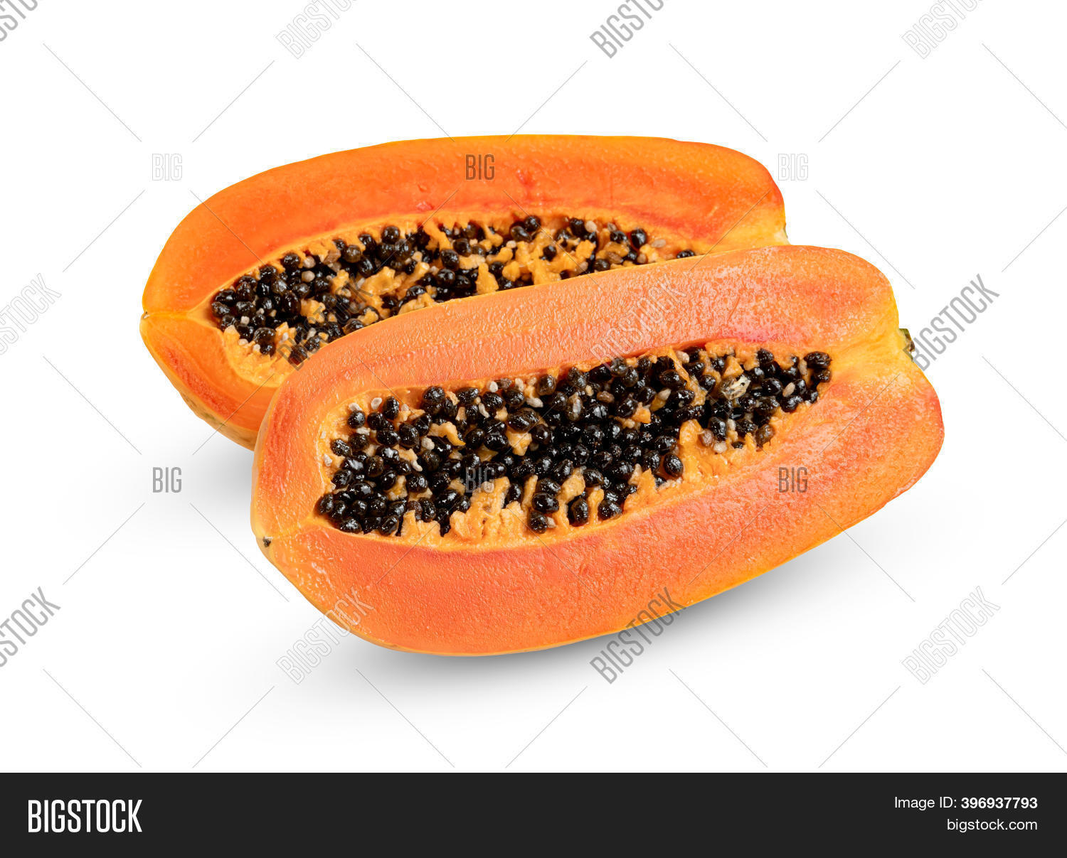 Ripe Papaya Slice Image & Photo (Free Trial) | Bigstock