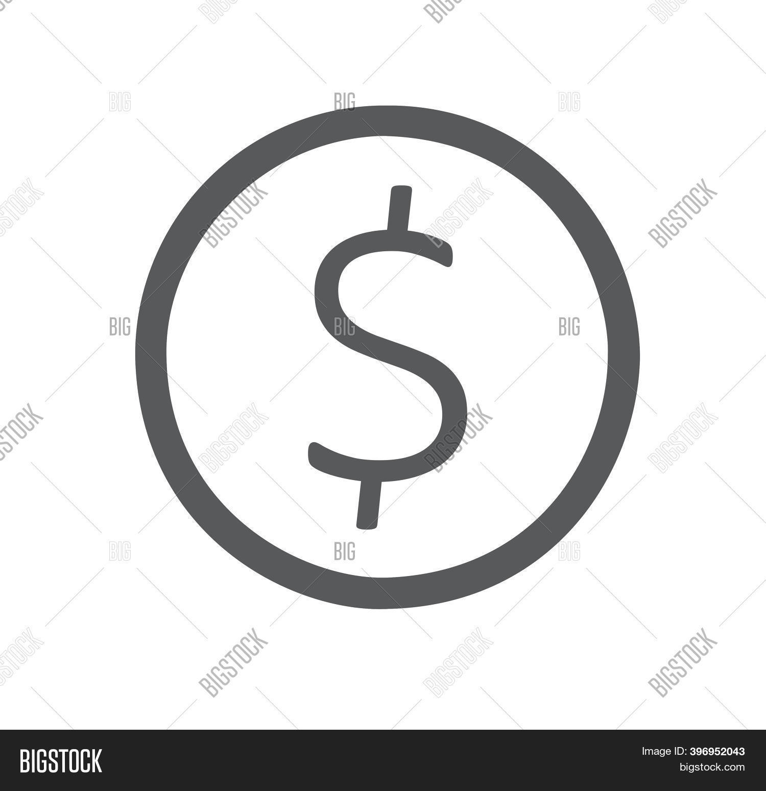 Dollar Flat Icon Image & Photo (Free Trial) | Bigstock