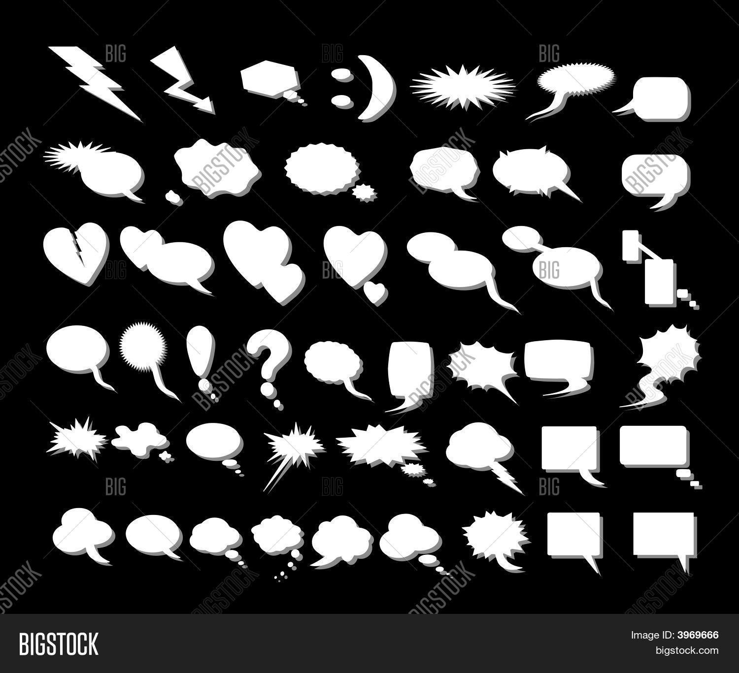 Comics Balloons Vector & Photo (Free Trial) | Bigstock