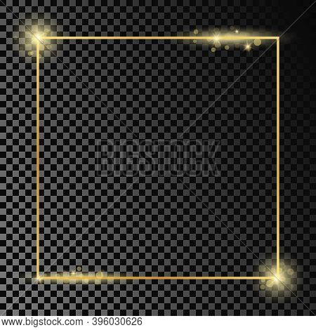 Gold Glowing Square Vector & Photo (Free Trial) | Bigstock