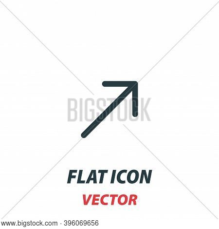 Arrow Icon Flat Style Vector & Photo (Free Trial) | Bigstock