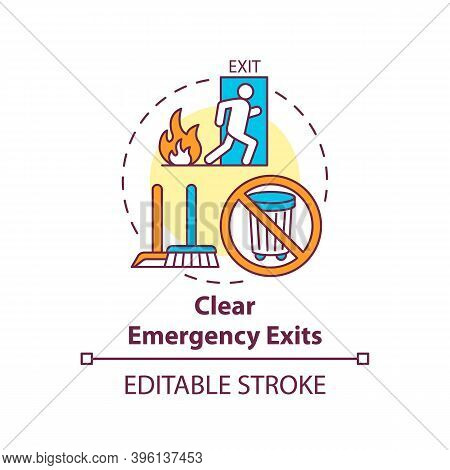 Clear Emergency Exits Vector & Photo (Free Trial) | Bigstock