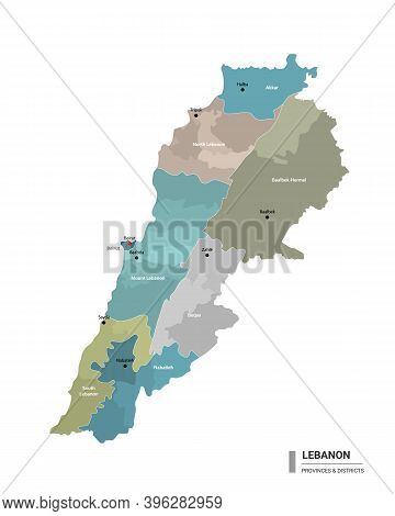 Lebanon Higt Detailed Vector & Photo (Free Trial) | Bigstock