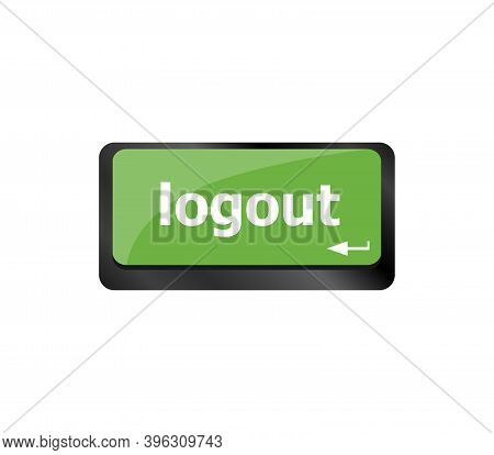 Logout Word On Image & Photo (Free Trial) | Bigstock