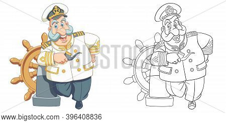 Coloring Page Ship Vector & Photo (Free Trial) | Bigstock