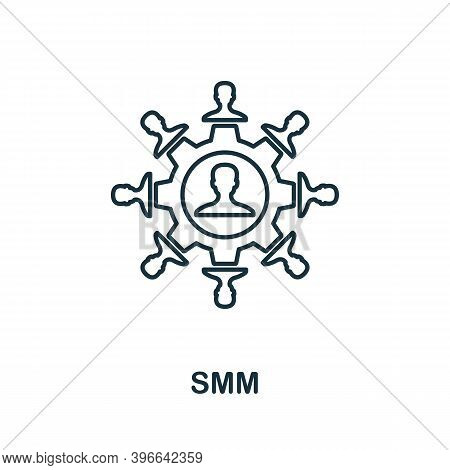 Smm Icon. Simple Line Vector & Photo (Free Trial) | Bigstock
