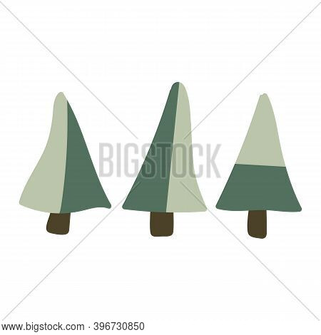 Cute Cartoon Conifer Vector & Photo (Free Trial) | Bigstock
