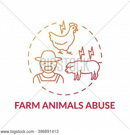 Farm Animal Abuse Red Vector & Photo (Free Trial) | Bigstock