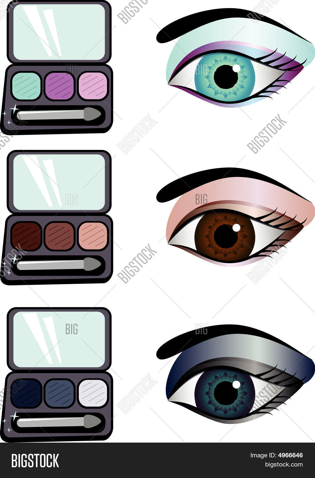 Eyeshadow Makeup - Vector & Photo (Free Trial) | Bigstock