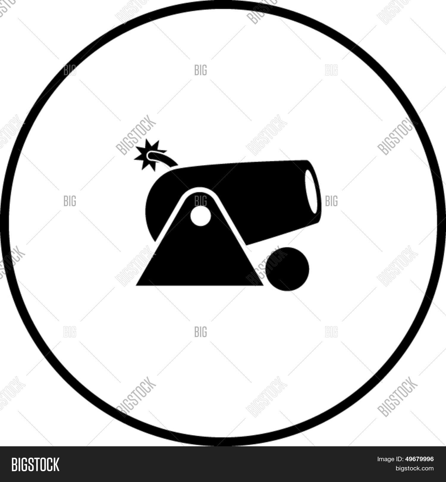 Cannon Symbol Vector & Photo (Free Trial) | Bigstock