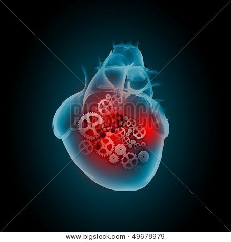 Human Heart Cog Gear Image & Photo (Free Trial) | Bigstock
