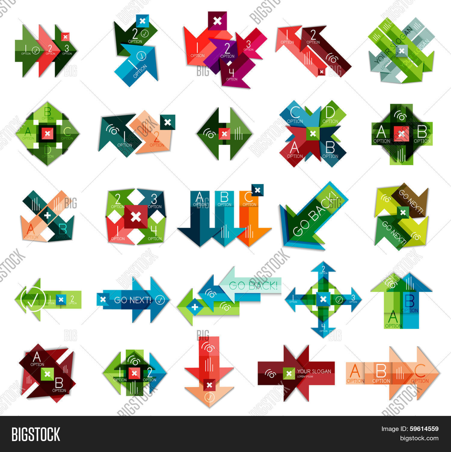Collection Arrow Vector & Photo (Free Trial) | Bigstock