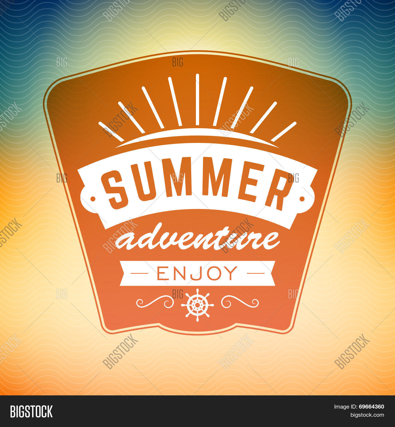 Retro Summer Holidays Vector & Photo (Free Trial) | Bigstock
