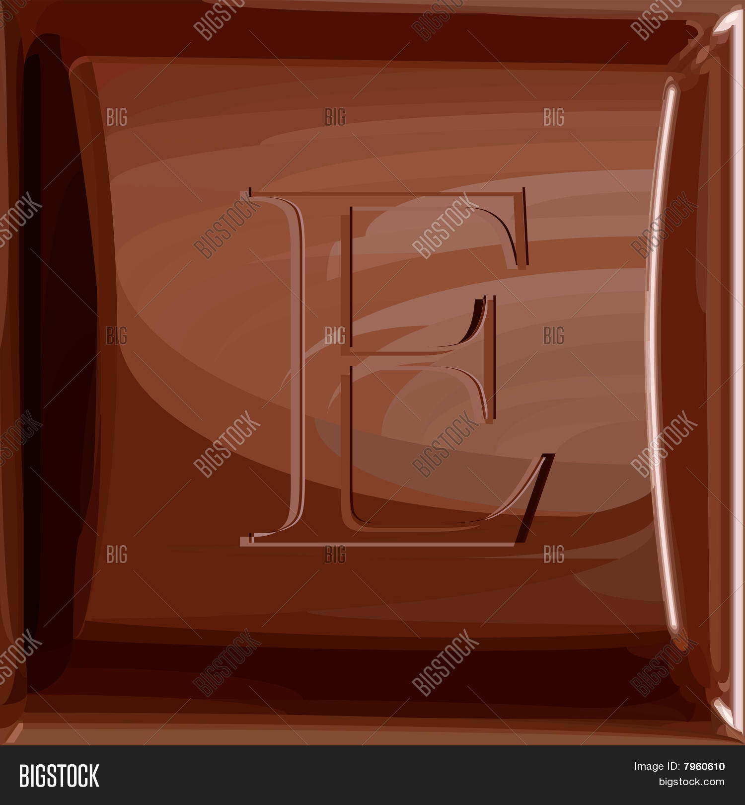 One Letter Chocolate Vector & Photo (Free Trial) | Bigstock