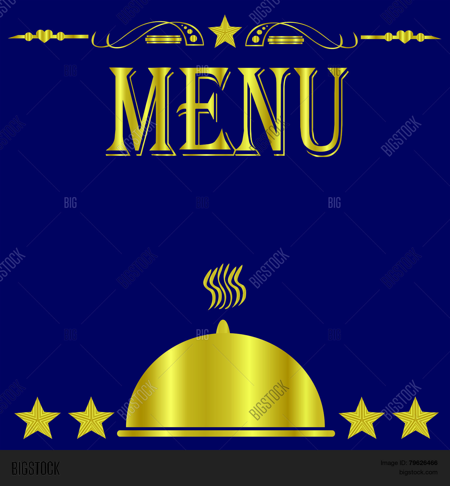 Blue Gold 5 Star Vector & Photo (Free Trial) | Bigstock