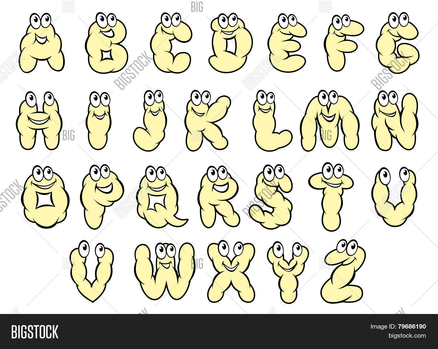 Cute Little Worm Vector & Photo (Free Trial) | Bigstock