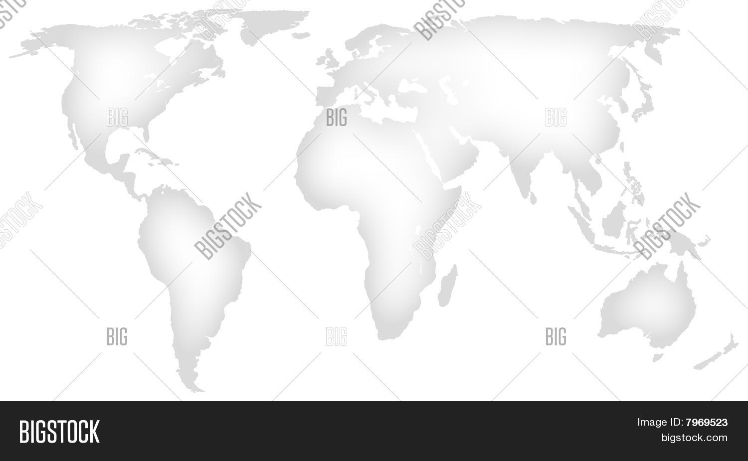 White Minimalist Map Image & Photo (Free Trial) | Bigstock