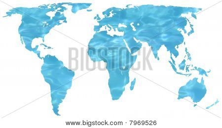 Watery Map World Image & Photo (Free Trial) | Bigstock
