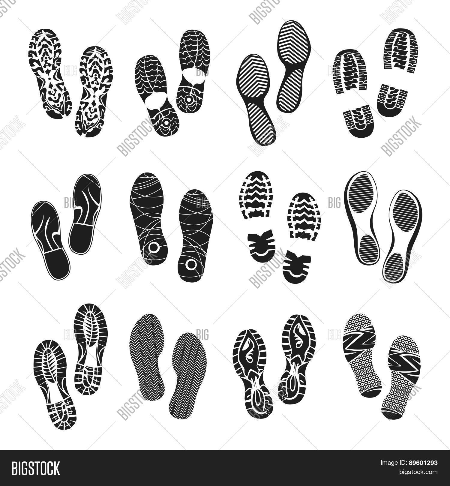 Footprints Vector & Photo (Free Trial) | Bigstock