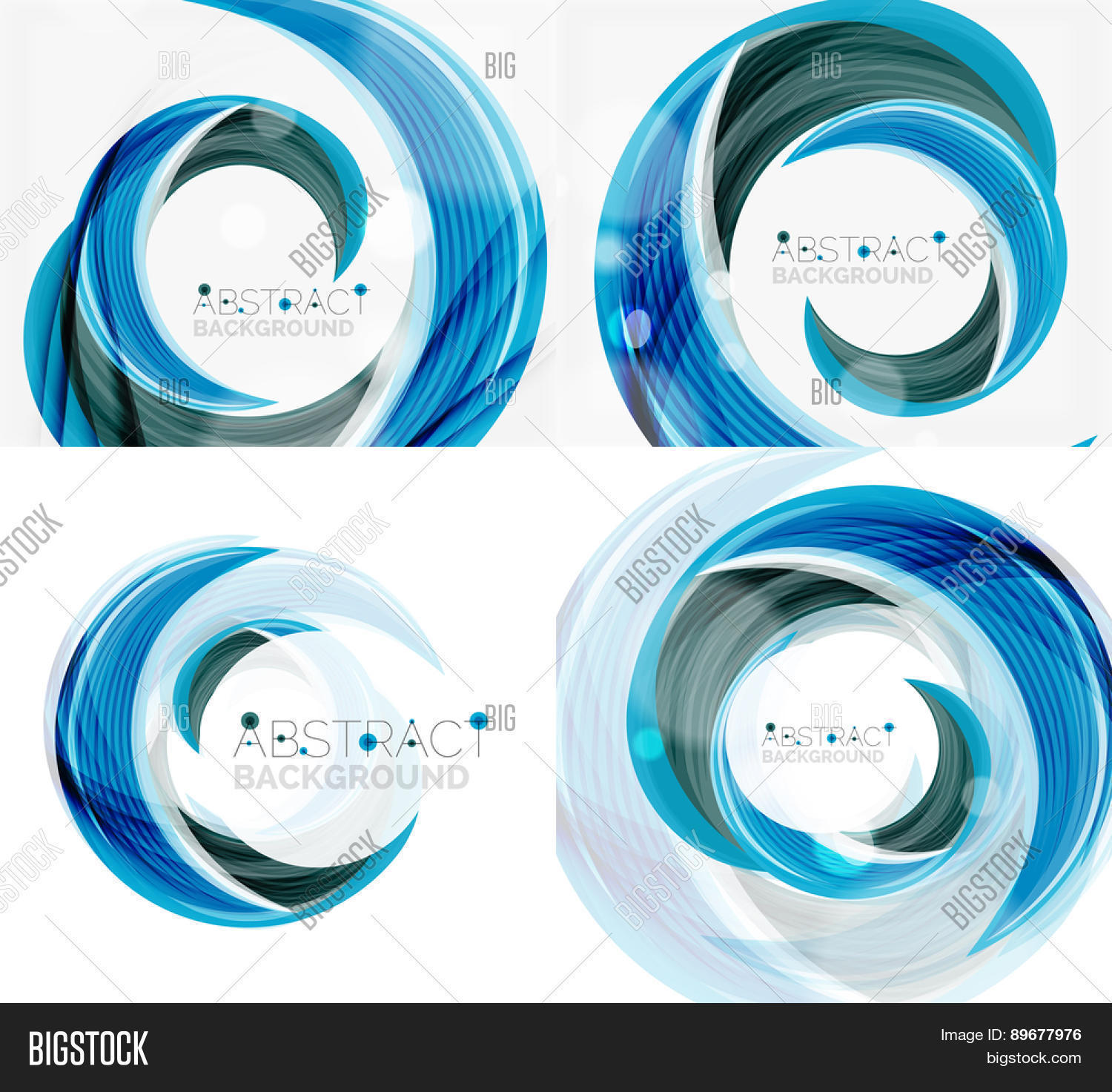 Vector Blue Swirl Vector & Photo (Free Trial) | Bigstock