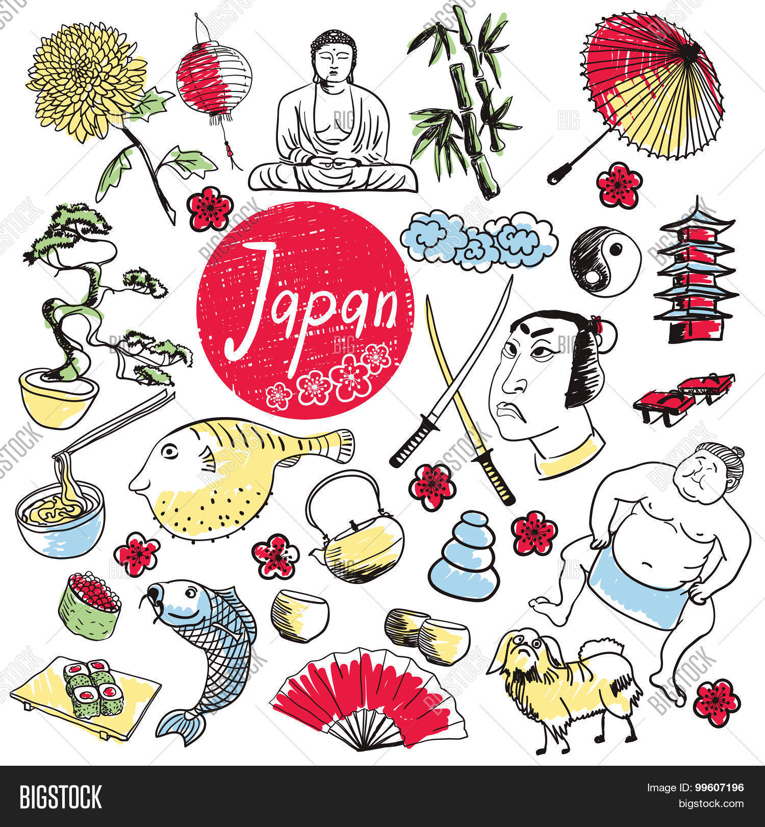 Vector y foto Sketch Japan (prueba gratis) | Bigstock