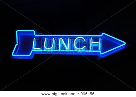 Neon Lunch Sign Image & Photo (Free Trial) | Bigstock