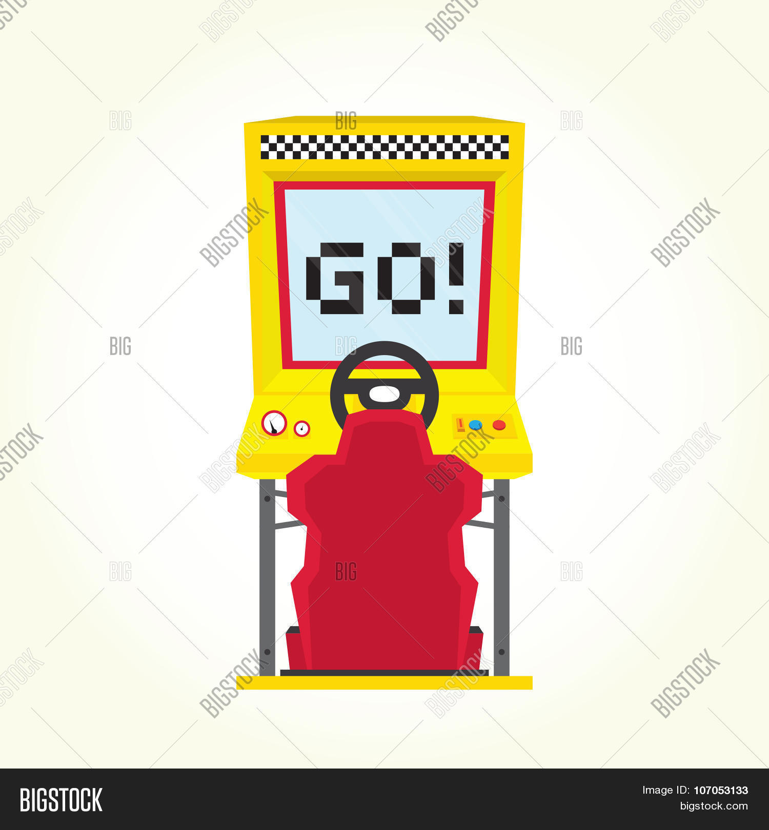 Racing Game Arcade Vector & Photo (Free Trial) | Bigstock