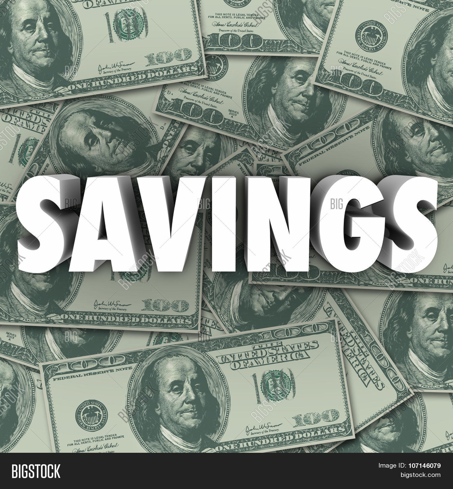 Savings Word 3d Image & Photo (Free Trial) | Bigstock