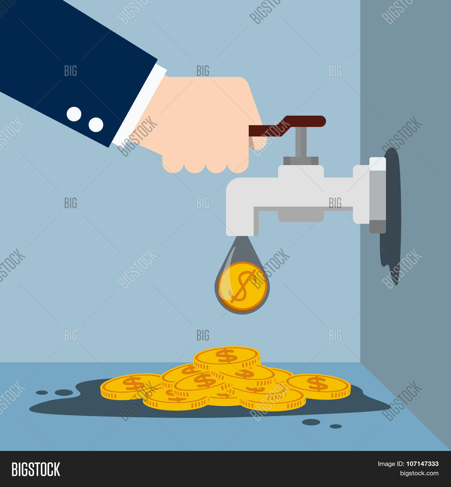 Tap Gold Coins Vector & Photo (Free Trial) | Bigstock