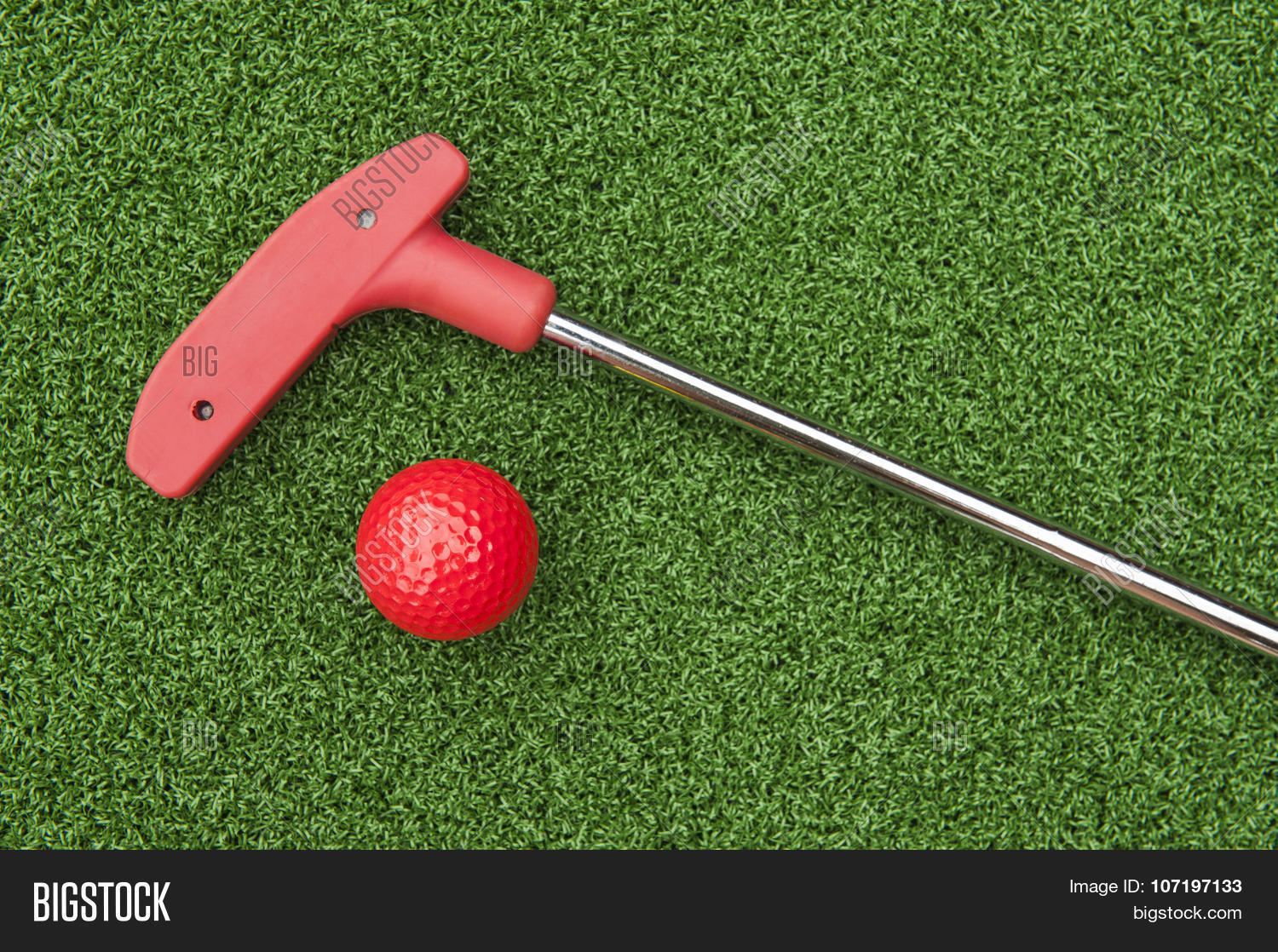 Red Mini Golf Putter Image & Photo (Free Trial) | Bigstock