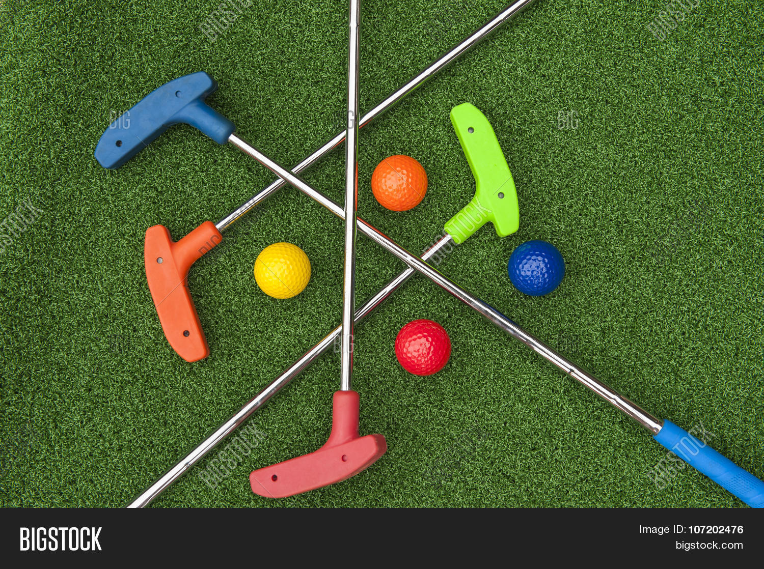 Four Mini Golf Putters Image & Photo (Free Trial) | Bigstock