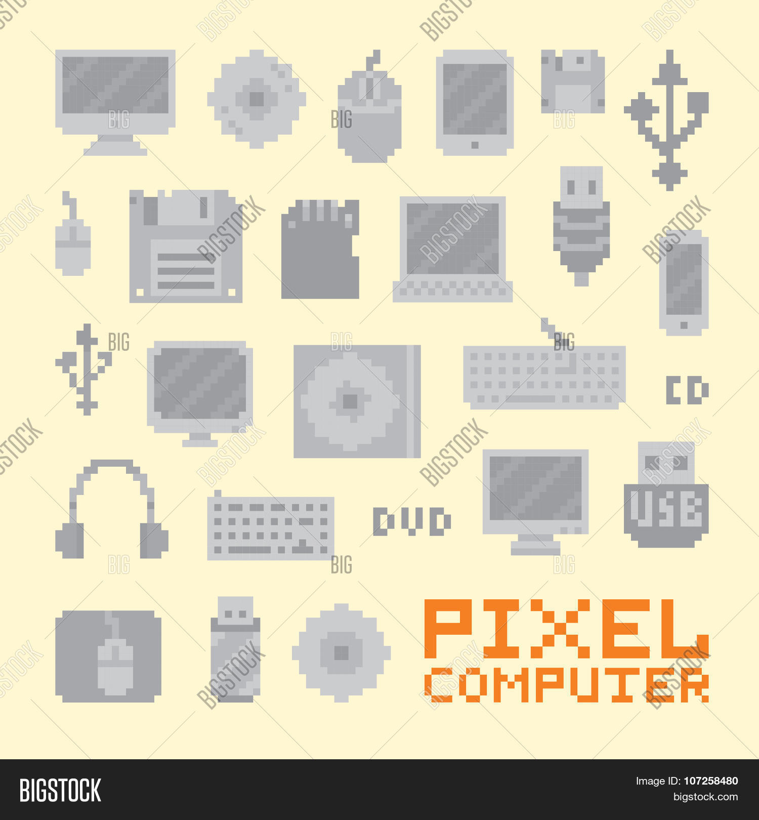 Pixel Art Isolated Vector & Photo (Free Trial) | Bigstock