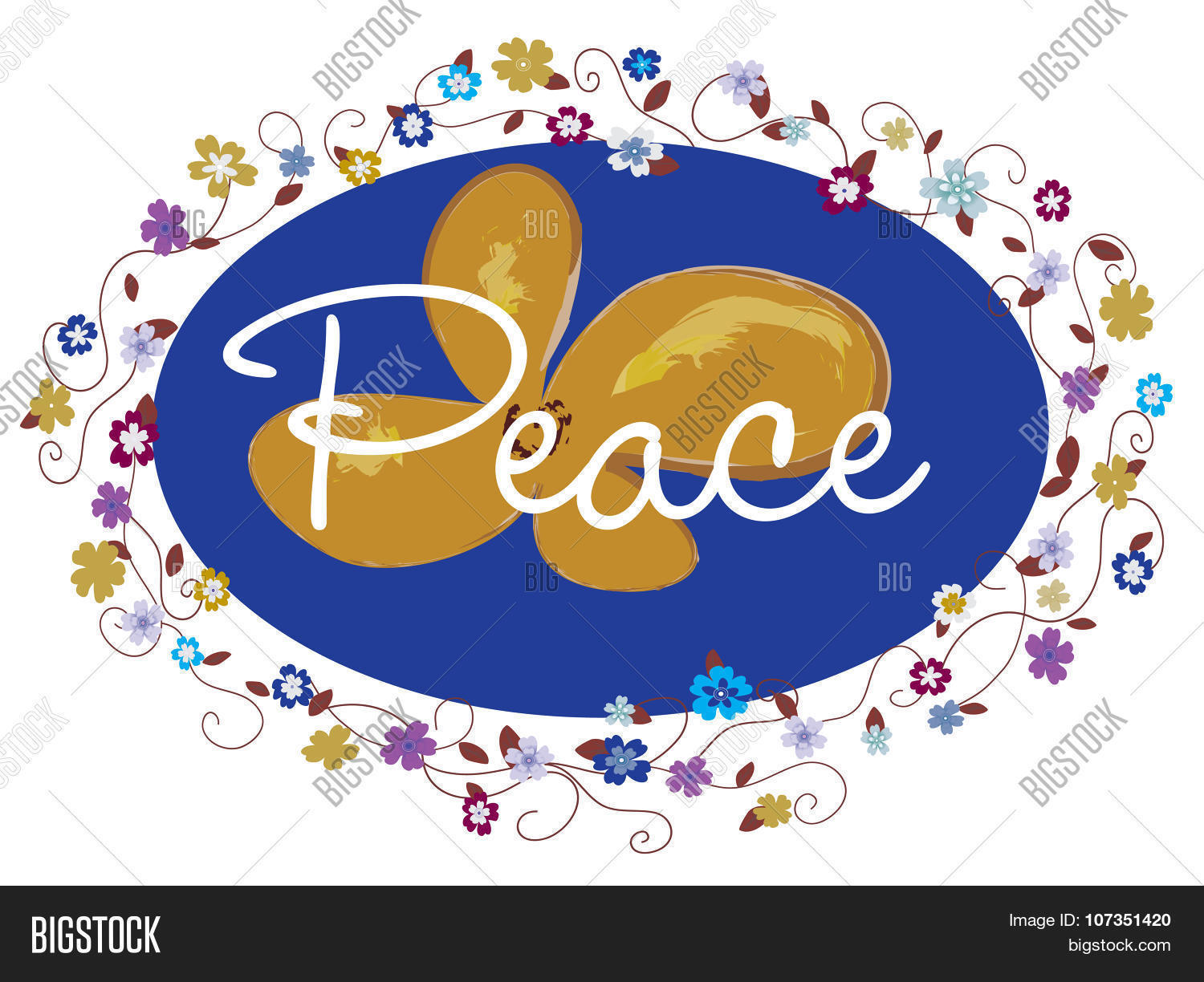 Peace Border Frame Vector & Photo (Free Trial) | Bigstock