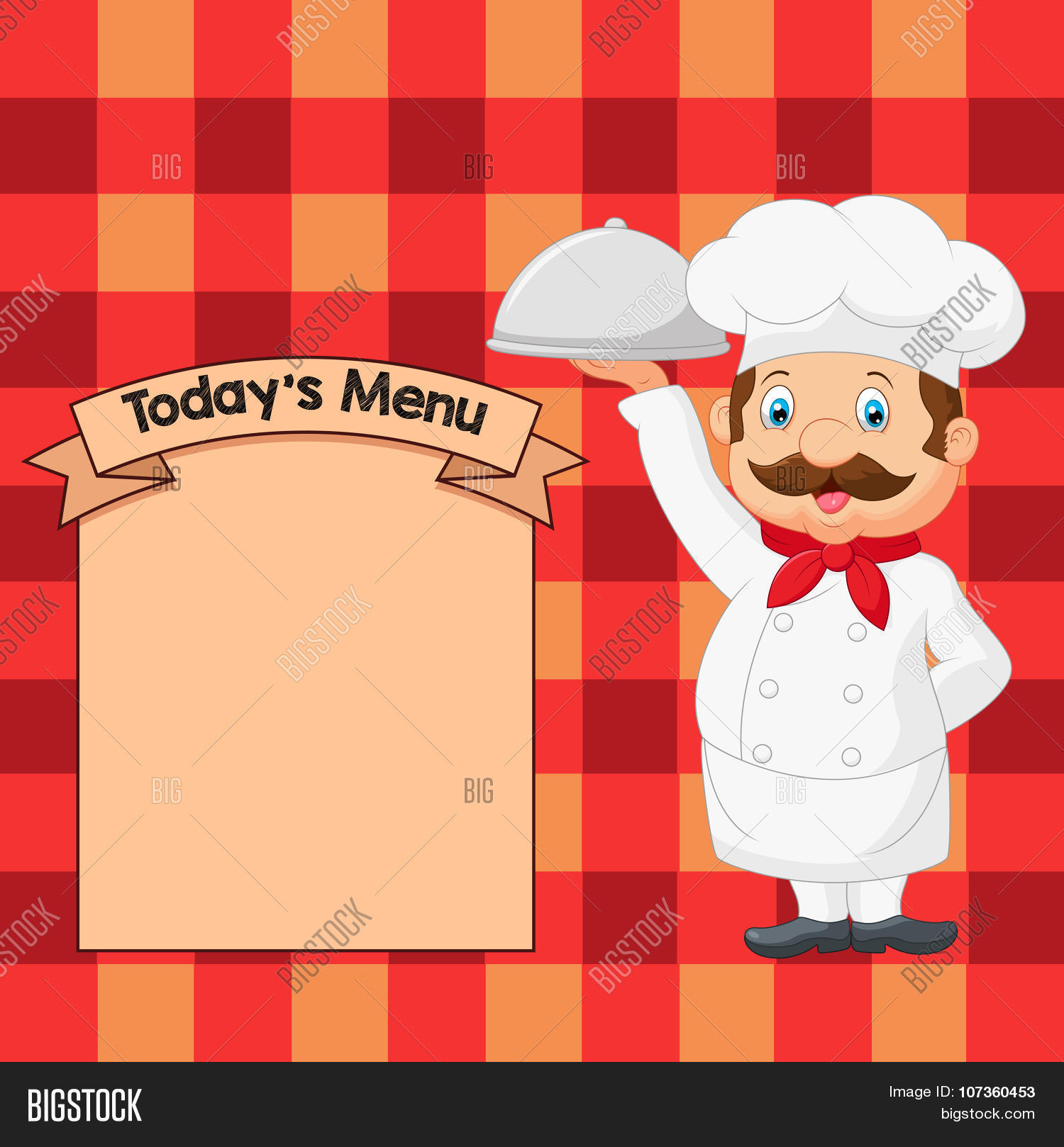 Cartoon Chef Serving Vector & Photo (Free Trial) | Bigstock
